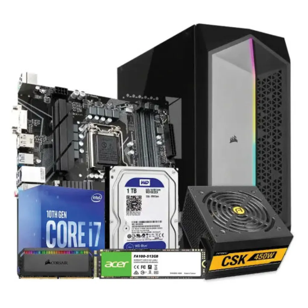 Intel 10th Gen Core i7-10700 Custom Desktop PC– BD